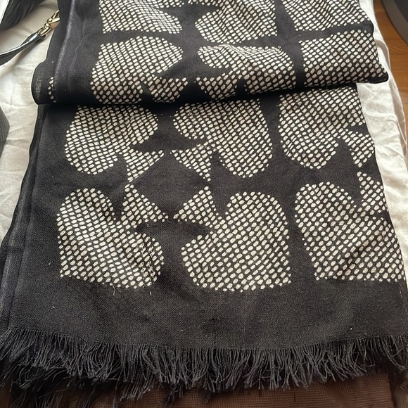 kate spade | Accessories | Kate Spade Logo Scarf 0 Wool | Poshmark